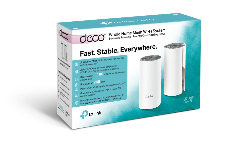 Deco E4 | AC1200 Домашняя Mesh-система Wi-Fi | TP-Link Қазақстан ...