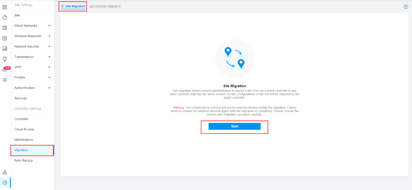How to Migrate an Omada Controller using the Migration Feature | TP-Link
