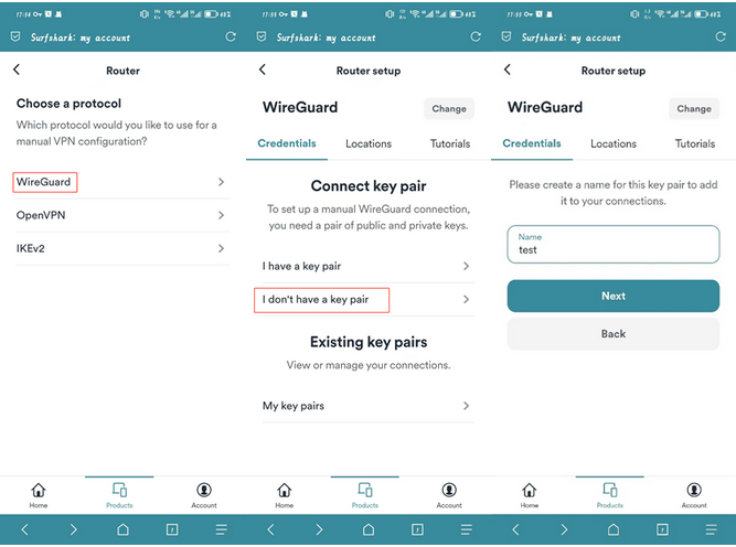 Manuelle Einrichtung des Surfshark WireGuard auf der Deco App | TP-Link Deutschland