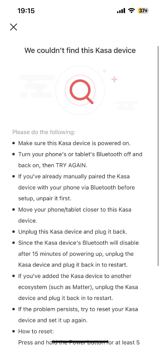 What Should I do if I am Unable to Configure my Kasa Device? | TP-Link