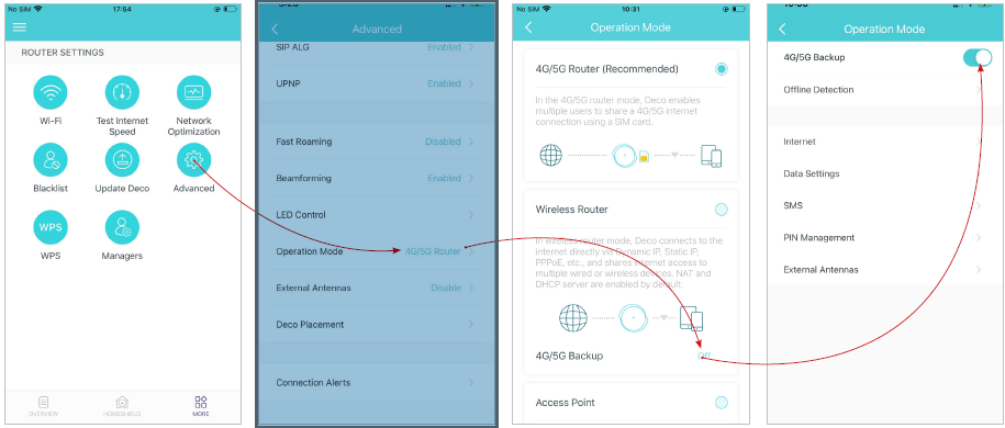 How to set up 3G/4G or 4G/5G Backup on Deco router | TP-Link United ...