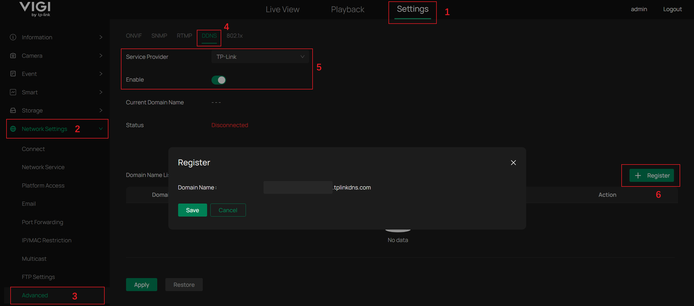 How to configure TP-Link DDNS in IPCs