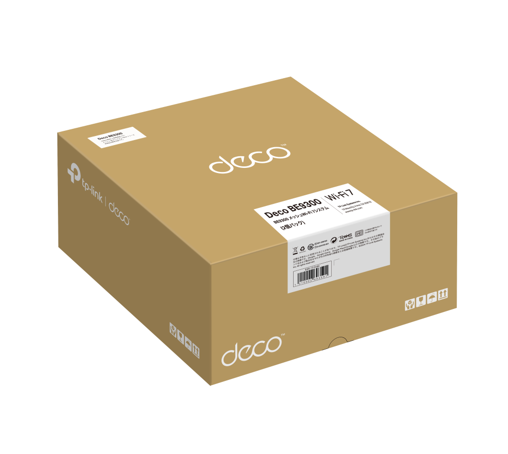 Deco BE9300 | BE9300 トライバンドメッシュWi-Fi 7システム | TP-Link 日本