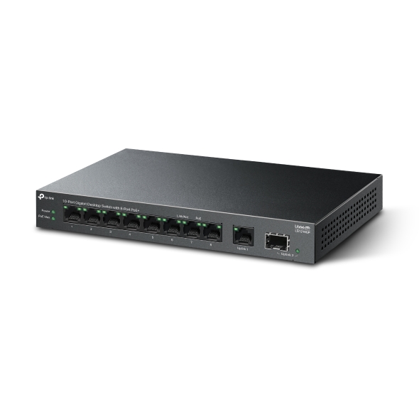 LS1210GP | 10-Port Gigabit Desktop Switch with 8-Port PoE+ | TP-Link ...