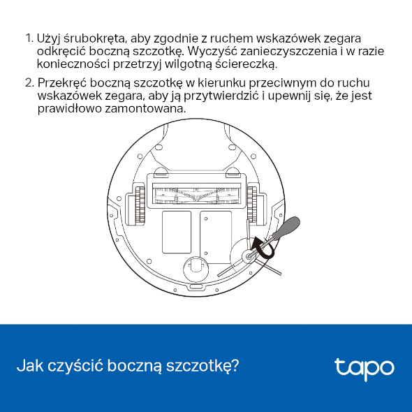 Zestaw szczotek i filtrów do Robota odkurzającego Tapo 7