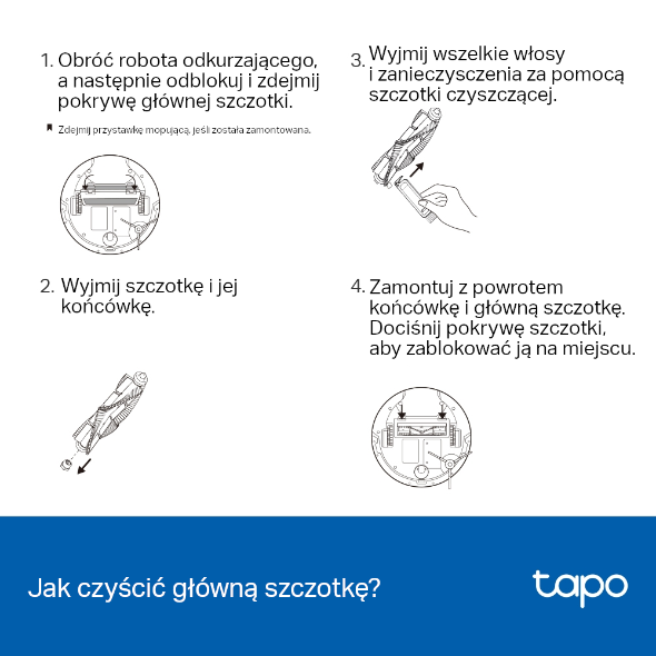 Zestaw szczotek i filtrów do Robota odkurzającego Tapo 6