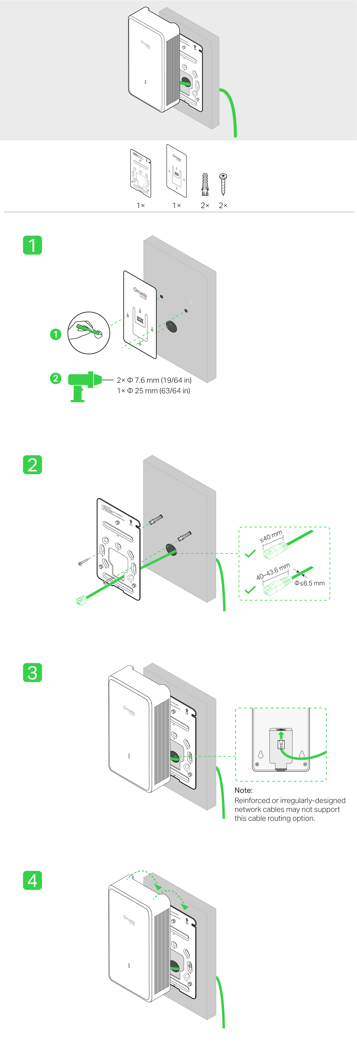 EAP775-Wall_Installation Guide | Assistance réseau Omada